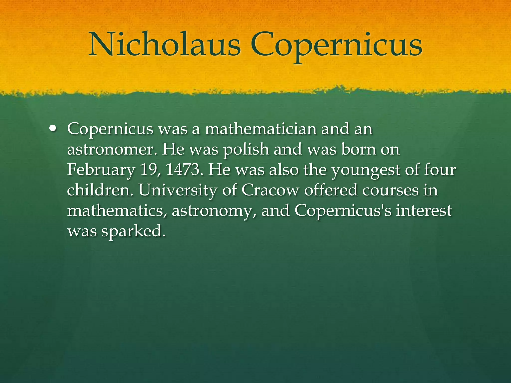 Nicholaus copernicus logan phelps | PPTX