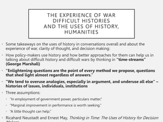 Why Difficult Wars Make Good Lessons (Christopher Nichols) | PPT