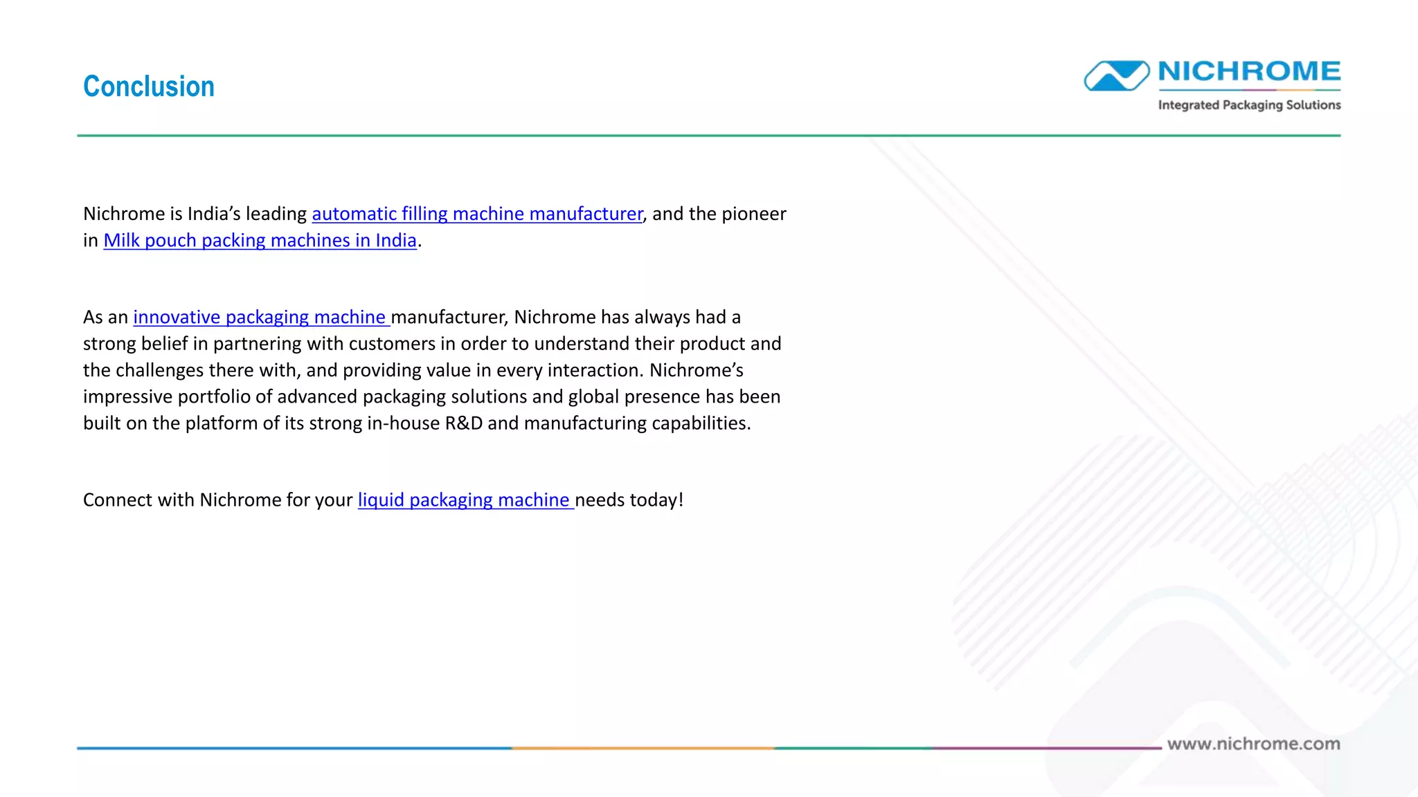 Nichrome’s Bottle Filling Systems For Liquids | PPTX