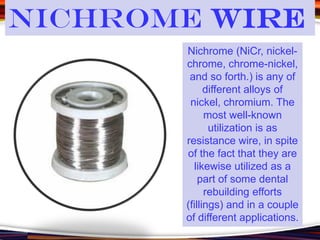 Nichrome wire | PPT
