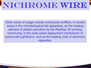 Nichrome wire | PPT