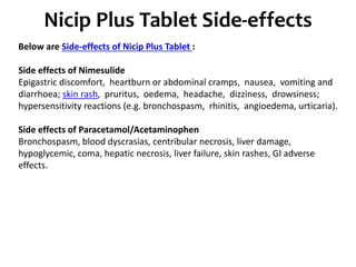 Nicip plus tablet | PPT