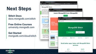 MongoDB.local Berlin: App development in a Serverless World | PPT