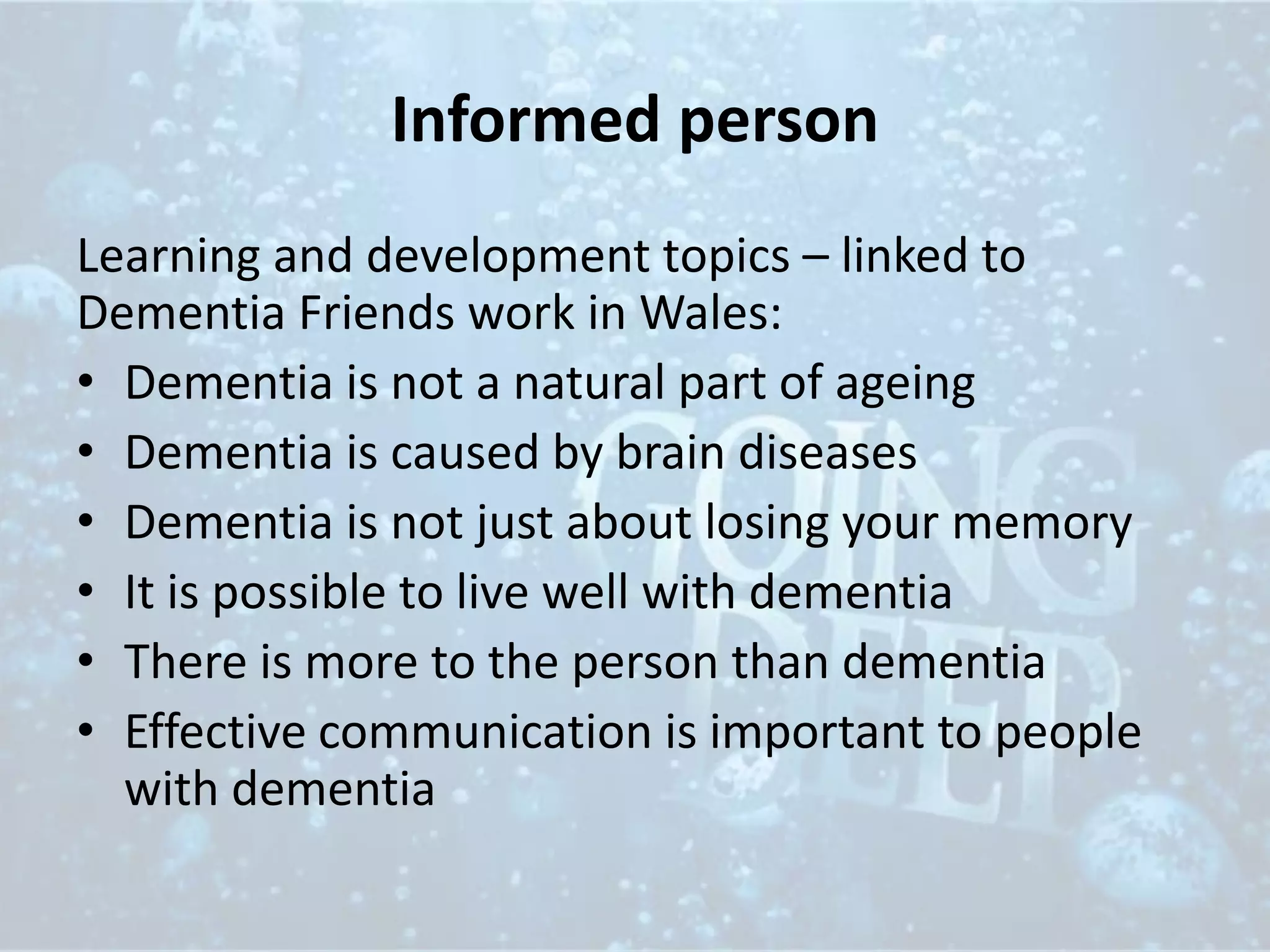 Nick andrews, good work a dementia learning and development framework ...