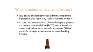 Nick chen ppt presentation metronomic chemotherapy 2015 | PPTX