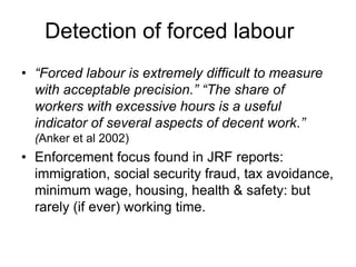 Forced labour & working time: a neglected indicator | PPTX | Business ...