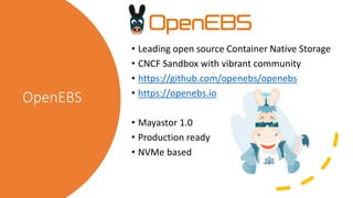 Disaggregated Container Attached Storage - Yet Another Topology with What Purpose? | PPT