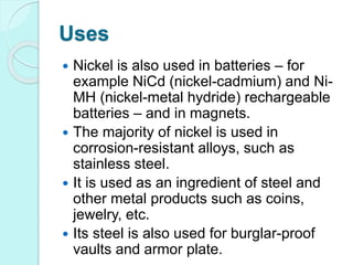 Nickel: A Corrosion-Resistant Element | PPTX