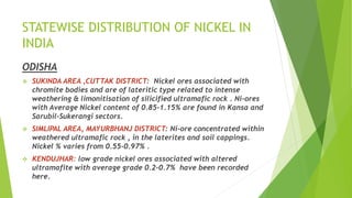 Nickel : Indian occurrence | PPTX