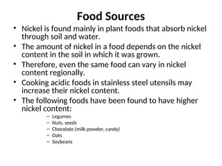 Trace Mineral - NICKEL and its Function .ppt