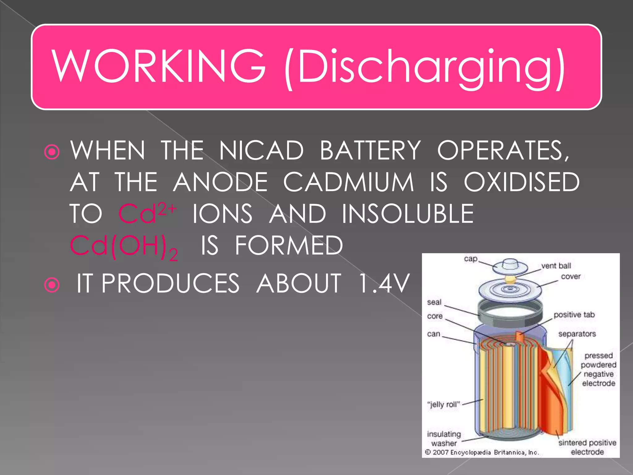 Nickel cadmium battery | PPTX