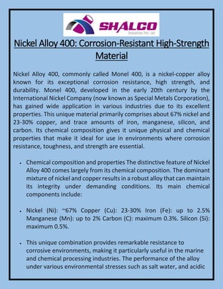 Nickel Alloy 400 Corrosion-Resistant High-Strength Material.pdf