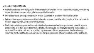 Nickel and its extraction | PPTX