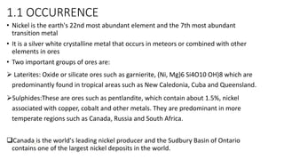 Nickel and its extraction | PPTX