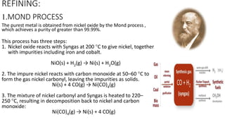 Nickel and its extraction | PPT