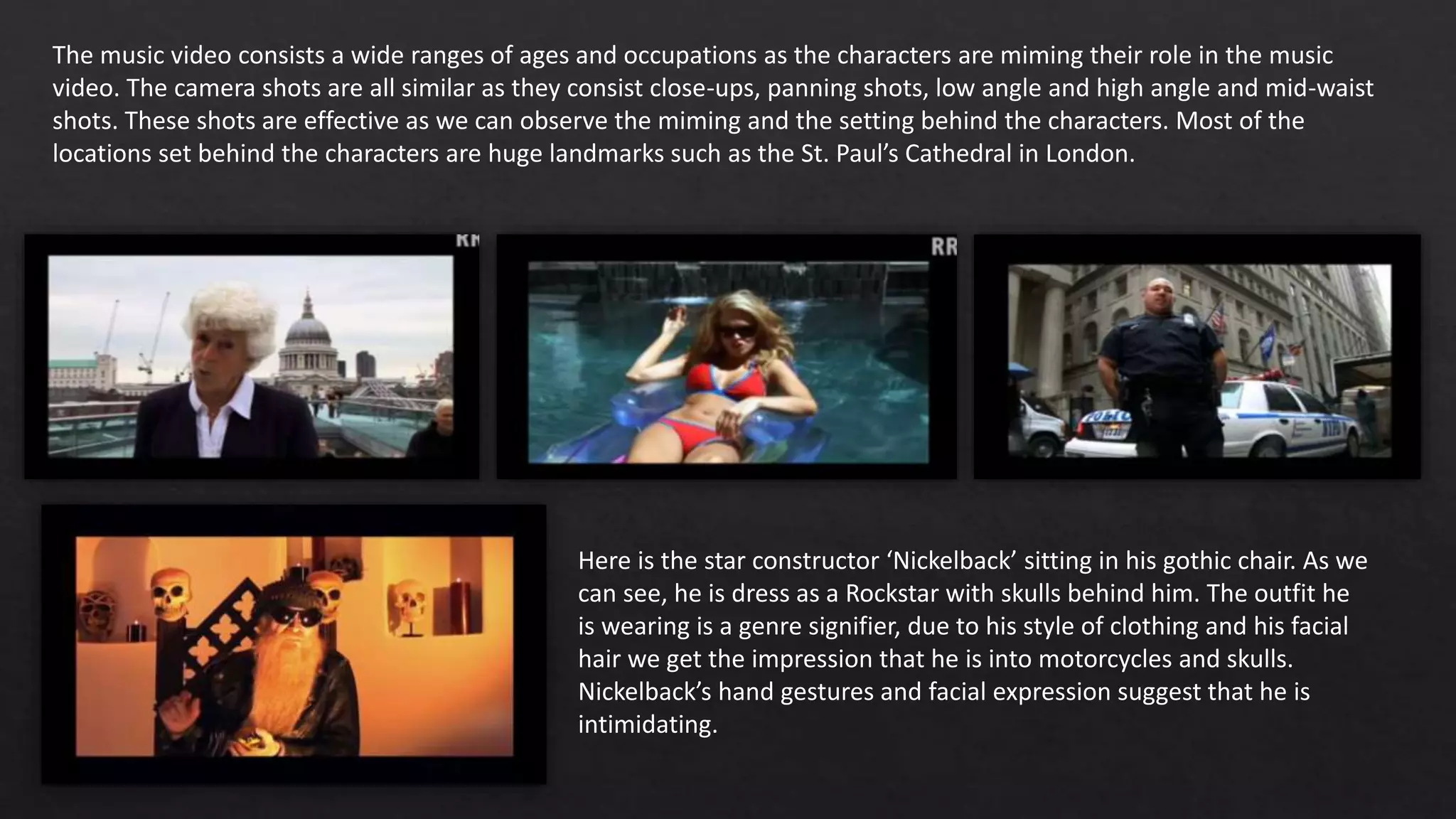 Nickelback - Rockstar Music Video Anaylsis | PPT