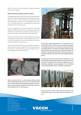 Nickel concentrate at Cosmic Boy in Australia | PDF