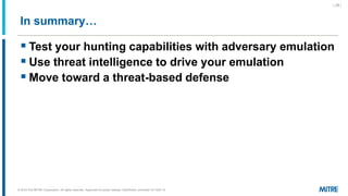 Threat-Based Adversary Emulation with MITRE ATT&CK | PDF