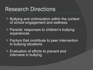 Bullying: Information from UB's Alberti Center | PPT