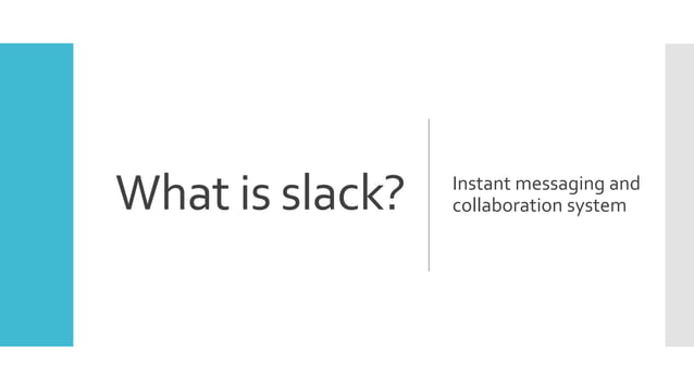 Slack Tech Talk | PPT