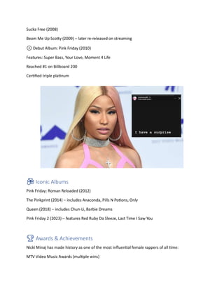 Nicki Minaj Life Biography The Celeb Post | PDF