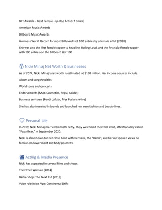 Nicki Minaj Life Biography The Celeb Post | PDF