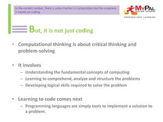 Computational Thinking vs. Digital Literacy | PPT