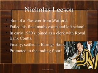 Nick leeson scandal | PPT