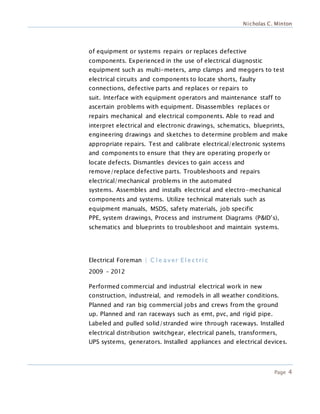 Nicholas Minton Resume 2018 | DOCX