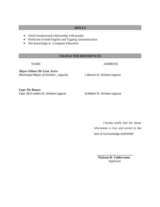 Nickson Resume | PDF
