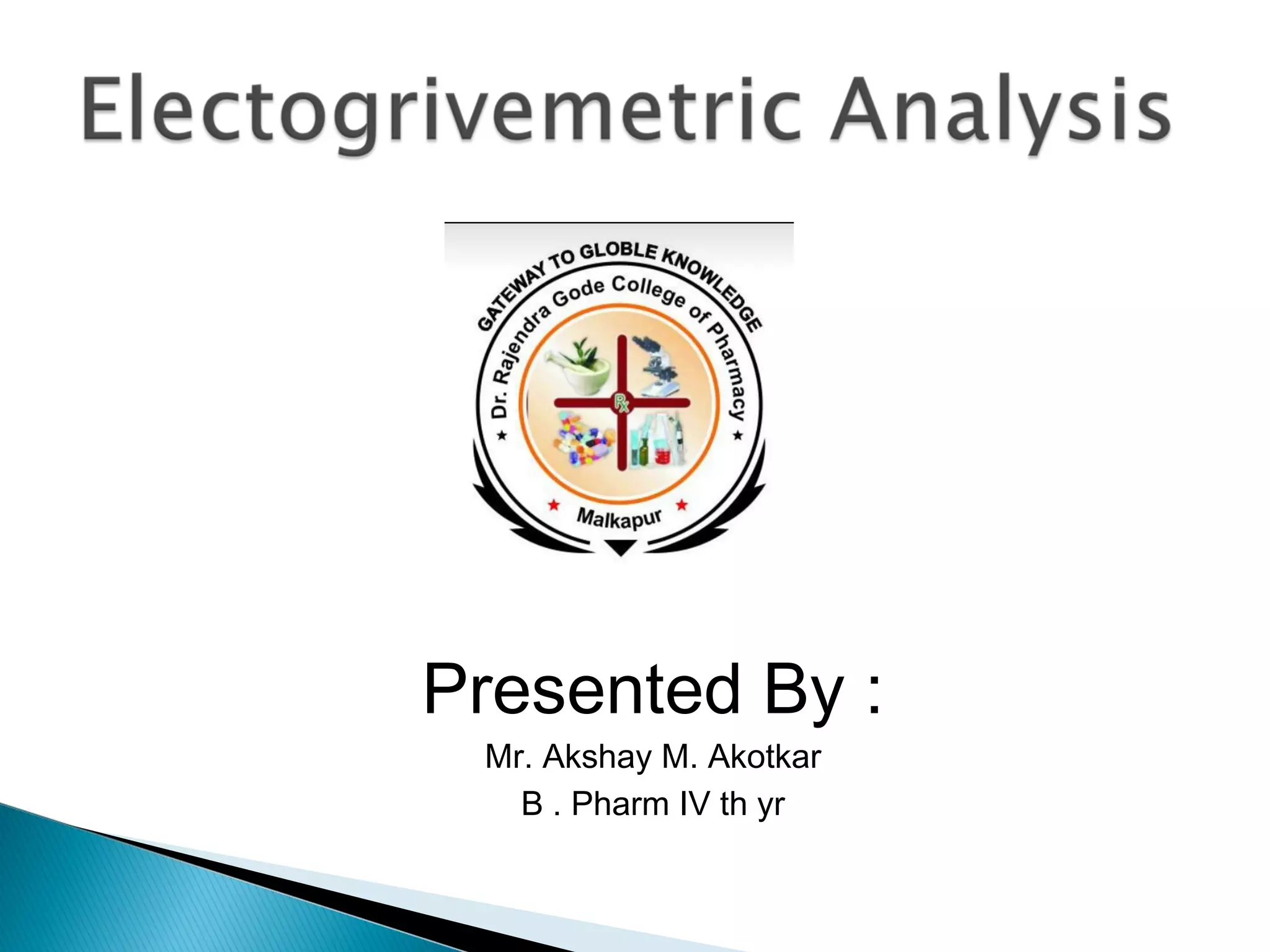 electrogravimetry | PPT