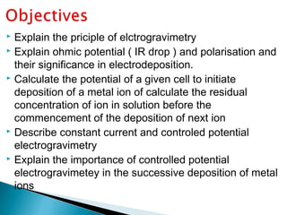 electrogravimetry | PPT