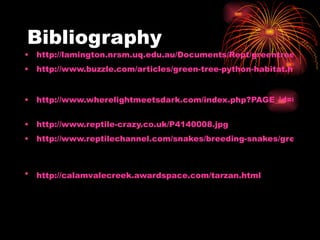 Nick s the green tree snake 2 | PPT