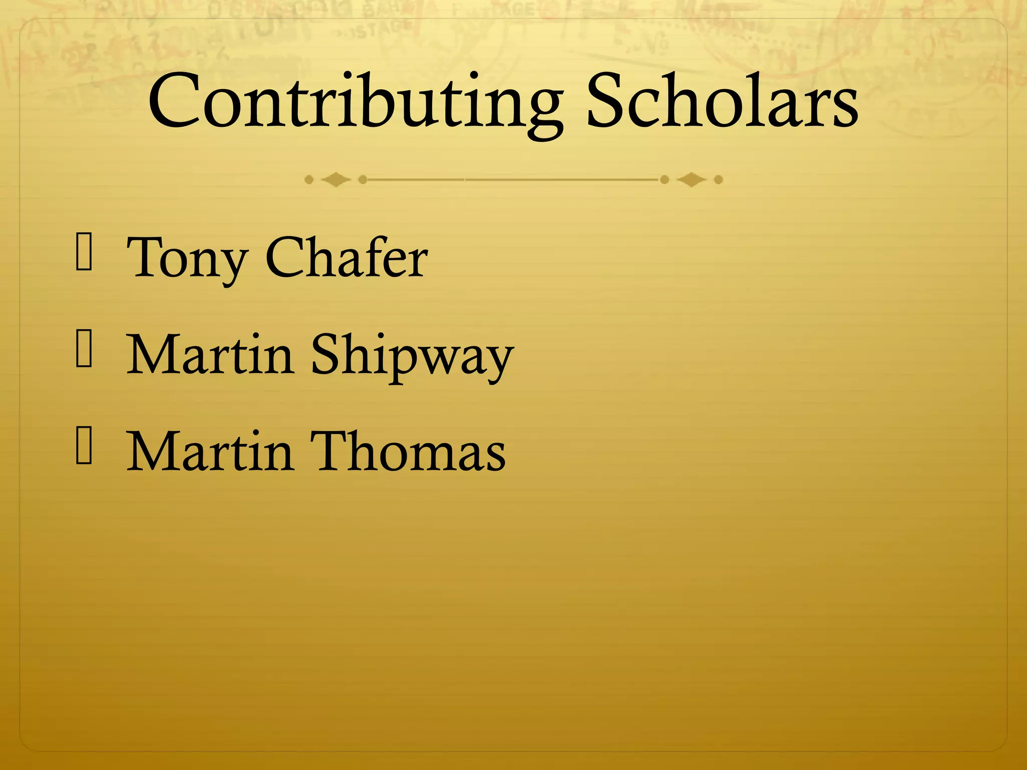 Nick williams decolonization presentation | PPT