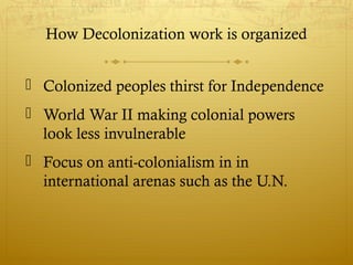 Nick williams decolonization presentation | PPT