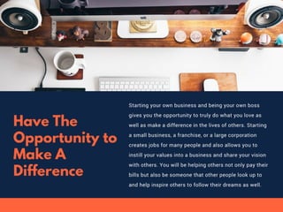 The Benefits Of Being Your Own Boss | PDF