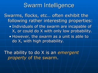 CSE ECE Swarm Intelligence Ant Colony Optimization | PPT