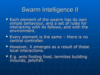 CSE ECE Swarm Intelligence Ant Colony Optimization | PPT
