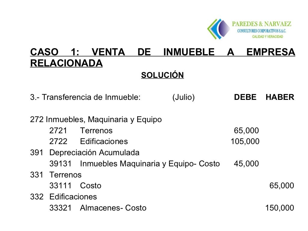 Nic niif asientos contables