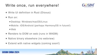 GOSIM 2024 - Blitz: Blurring the Lines Between Web and Native | PPT