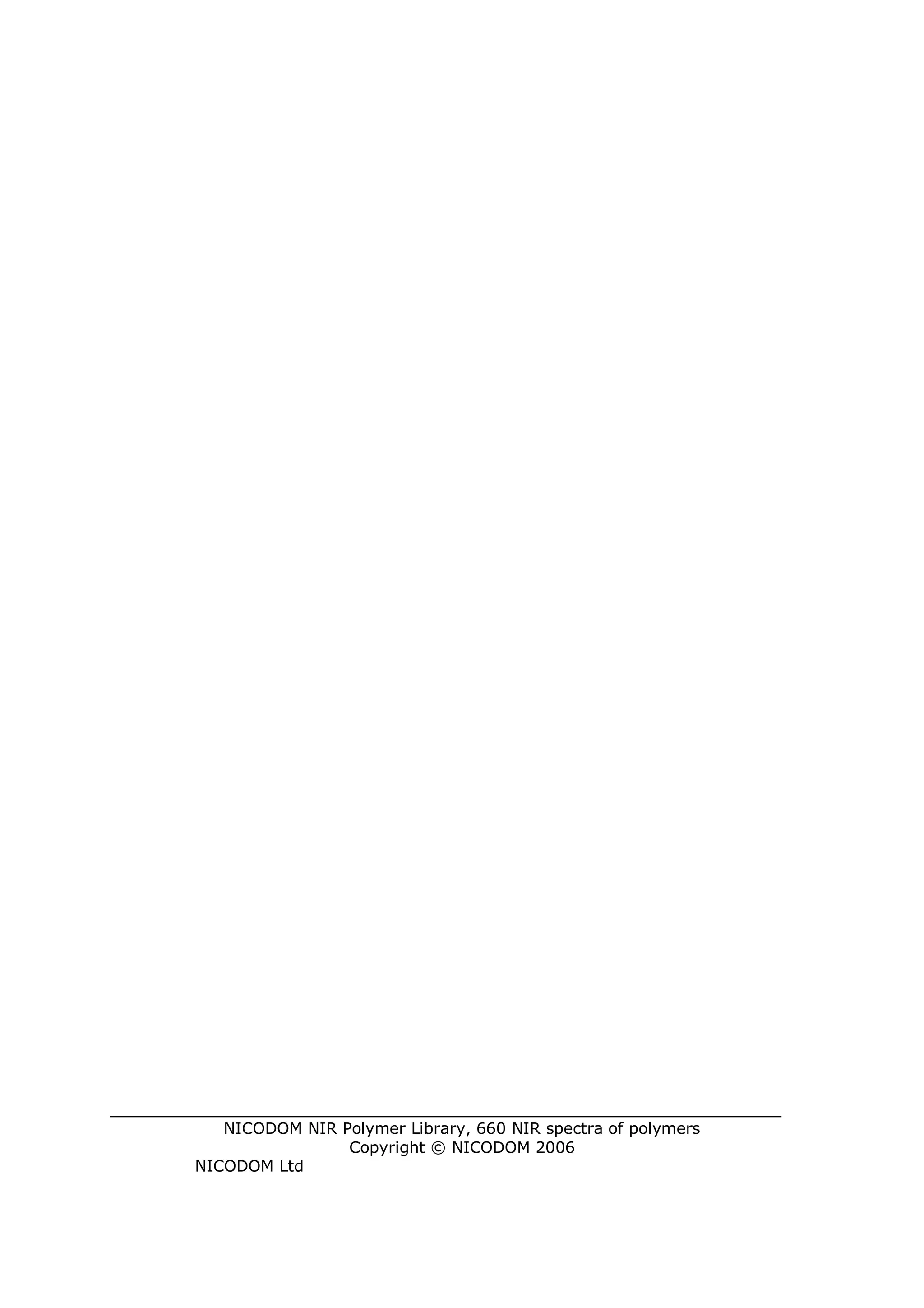 Nicodom Nir Polymer Library Index | PDF
