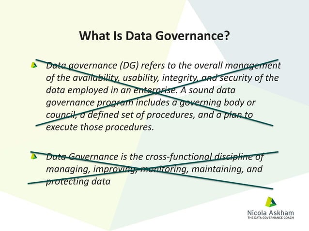Nicola Askham Key concepts in data governance | PPT
