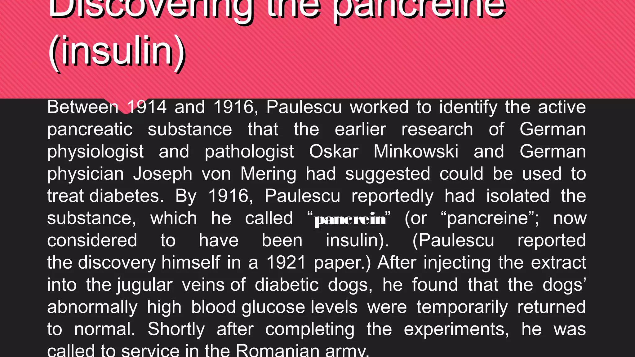 Nicolae paulescu - The discoverer of Insulin. | PPT