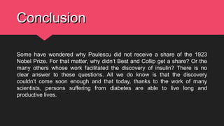 Nicolae paulescu - The discoverer of Insulin. | PPT