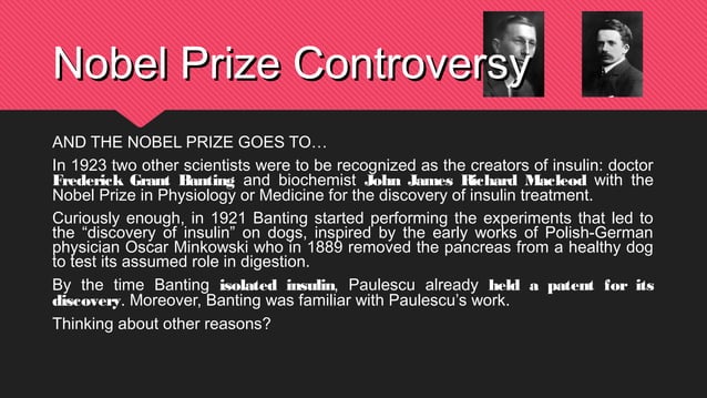 Nicolae paulescu - The discoverer of Insulin. | PPT | Diabetes ...