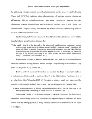 Desocialization in and after the pandemic | PDF