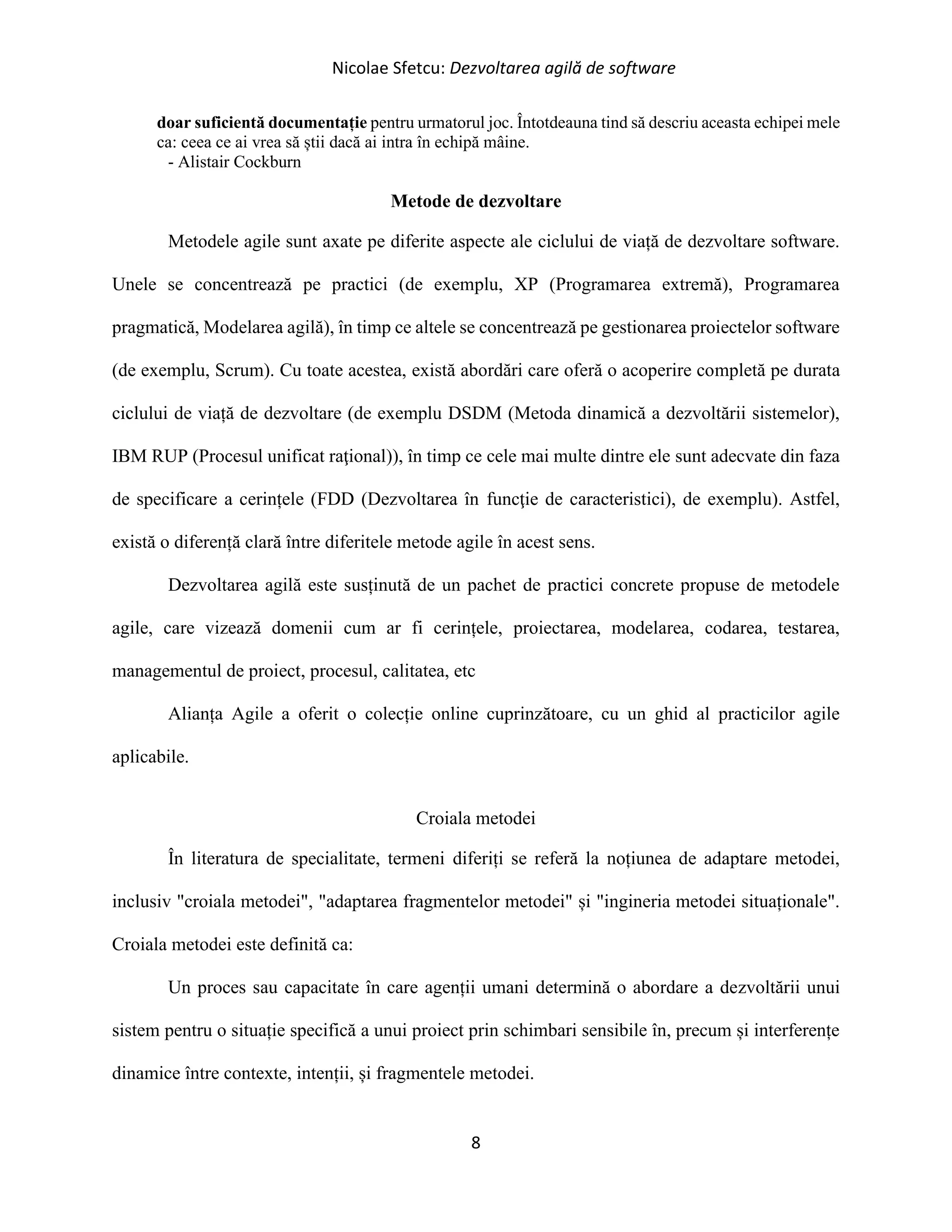 Dezvoltarea agilă de software | PDF