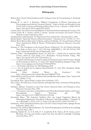 Epistemology of General Relativity | DOCX