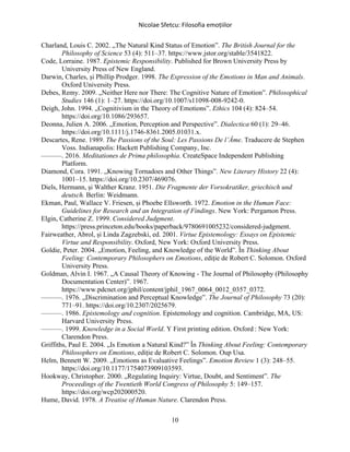 Filosofia emoțiilor | PDF