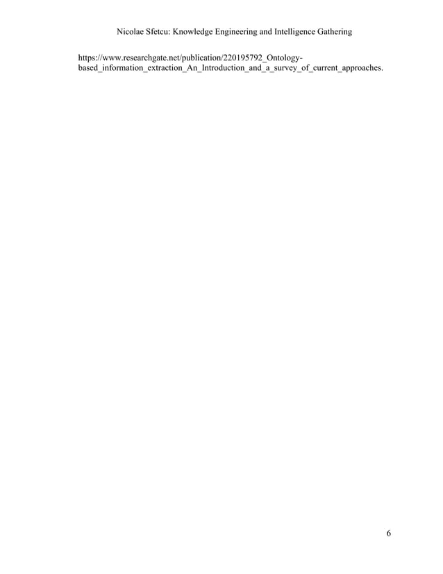 Knowledge Engineering and Intelligence Gathering | PDF